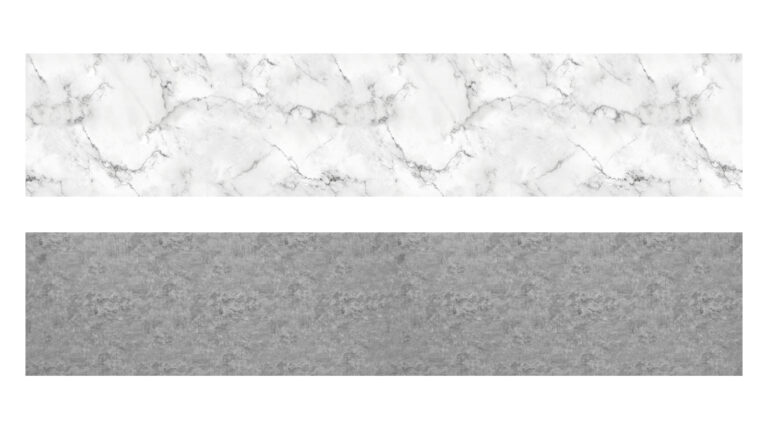 Alumiiniumkomposiitplaat STOLE U3 - valge marmor/tume tsement